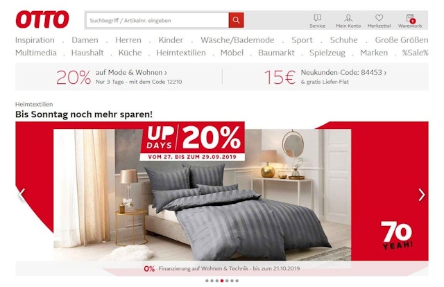 20% OTTO Gutschein & bis zu 80% Rabatt ️ August 2021